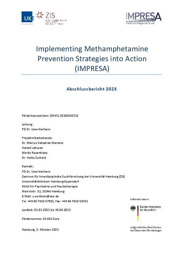 IMPRESA (Implementing Methamphetamine Prevention Strategies into Action ...